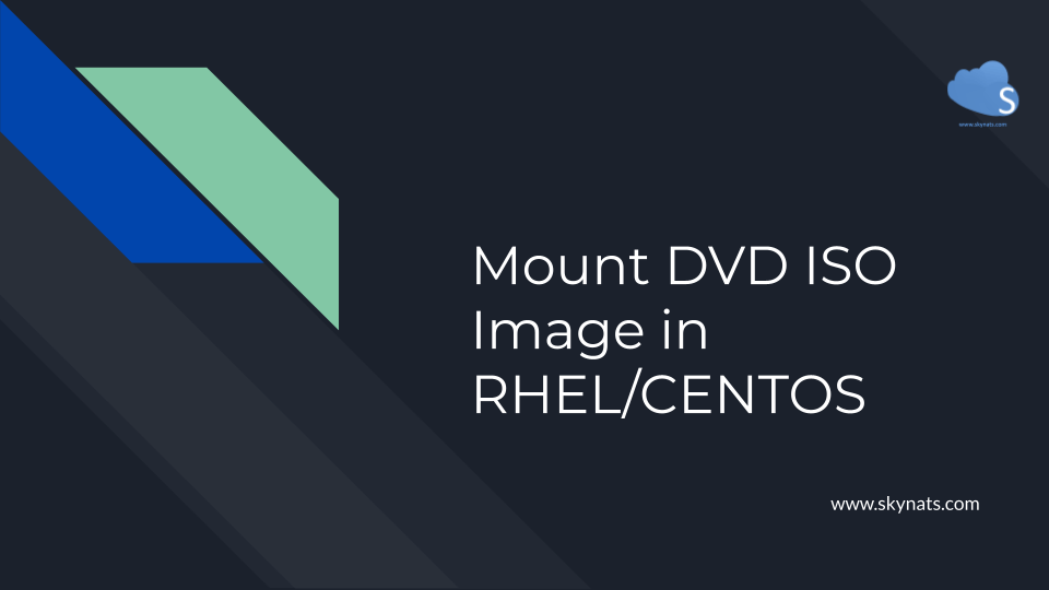 How to Mount DVD ISO image in RHEL/CentOS | Server Management