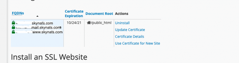 How To Enable AutoSSL in cPanel | Skynats